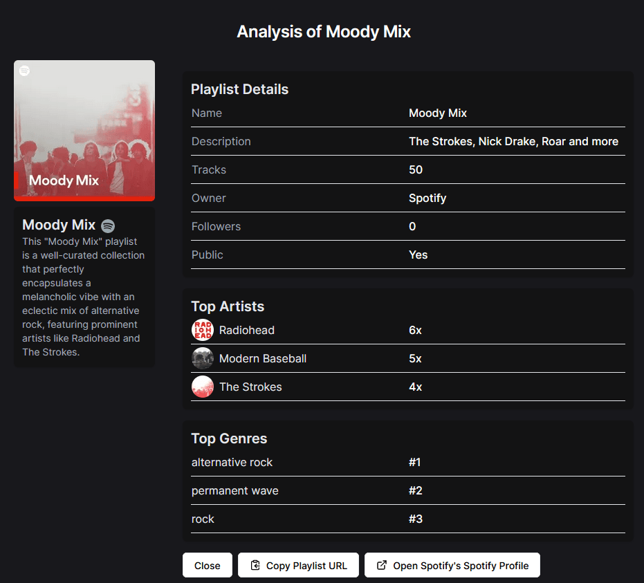 🎼🔬 Spotify Playlist Analyzer